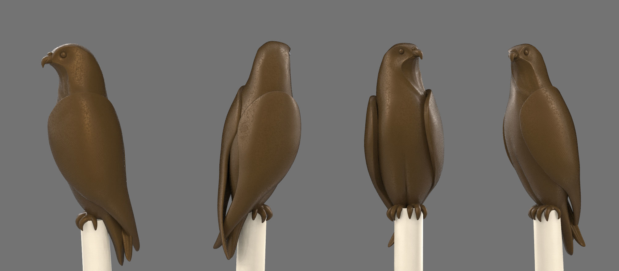 Falcon Minimal Sculpture 3D Print 3D model 3D printable | CGTrader