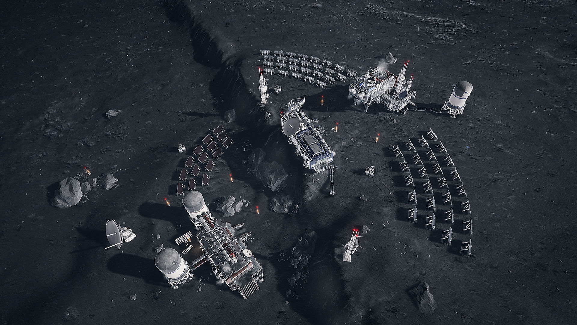 3D model Modular Lunar Base VR / AR / low-poly | CGTrader