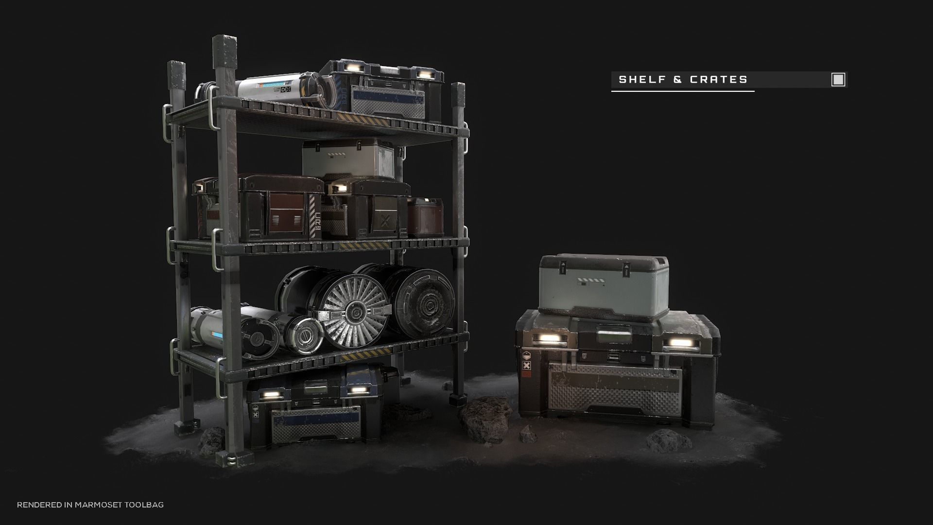 3D model Modular Lunar Base VR / AR / low-poly | CGTrader