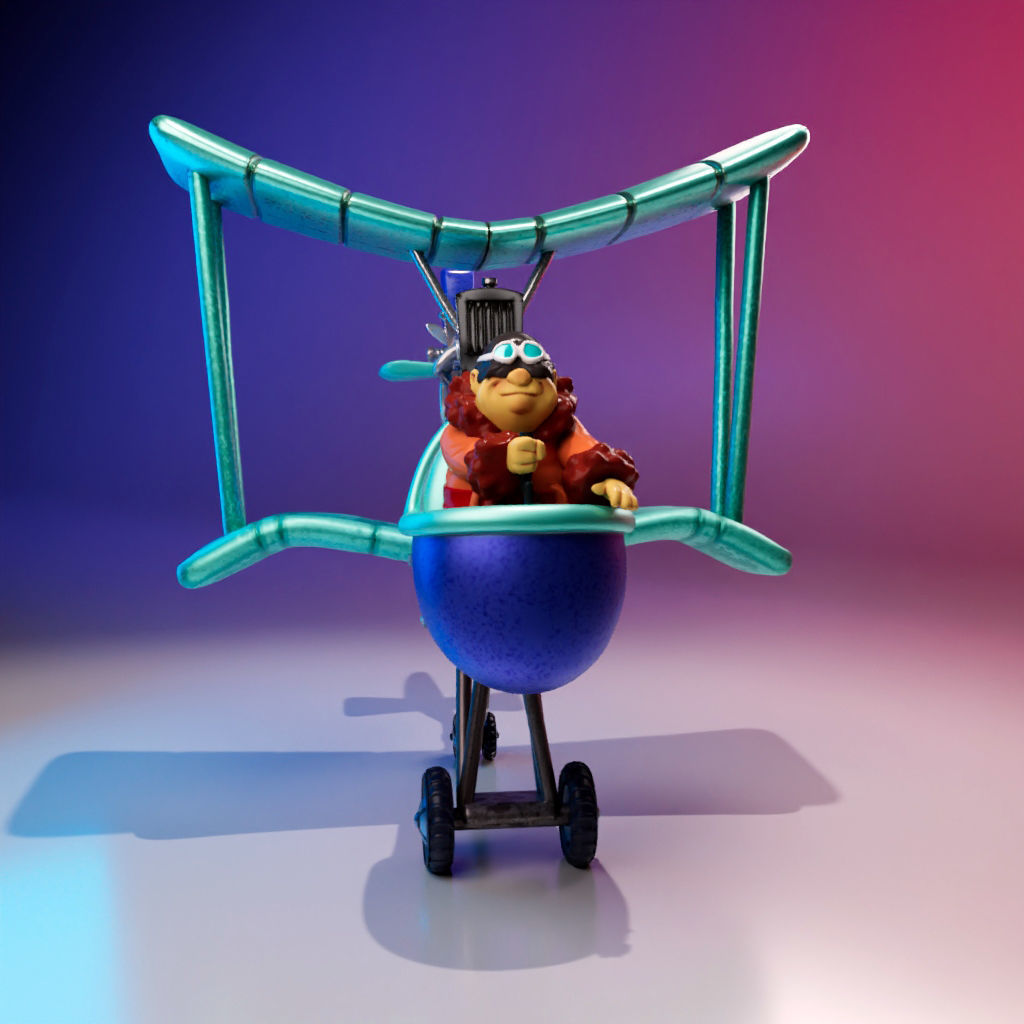 Klunk - Airplane 3D model 3D printable | CGTrader