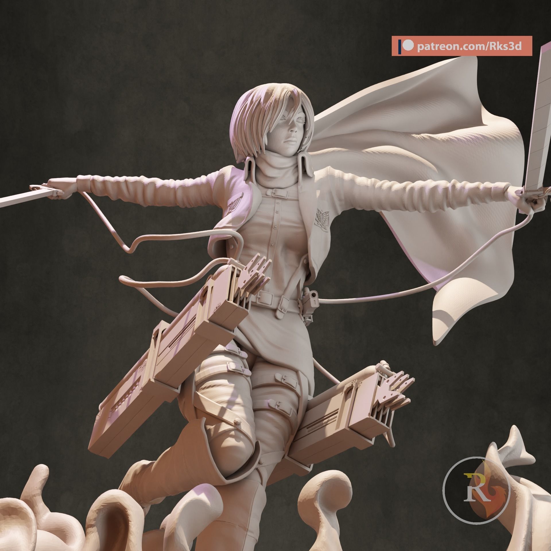 Mikasa 3D model 3D printable | CGTrader