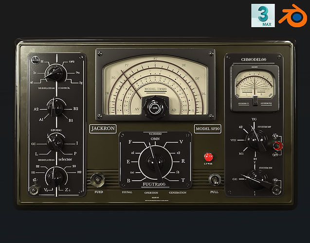 control panel 3D model | CGTrader