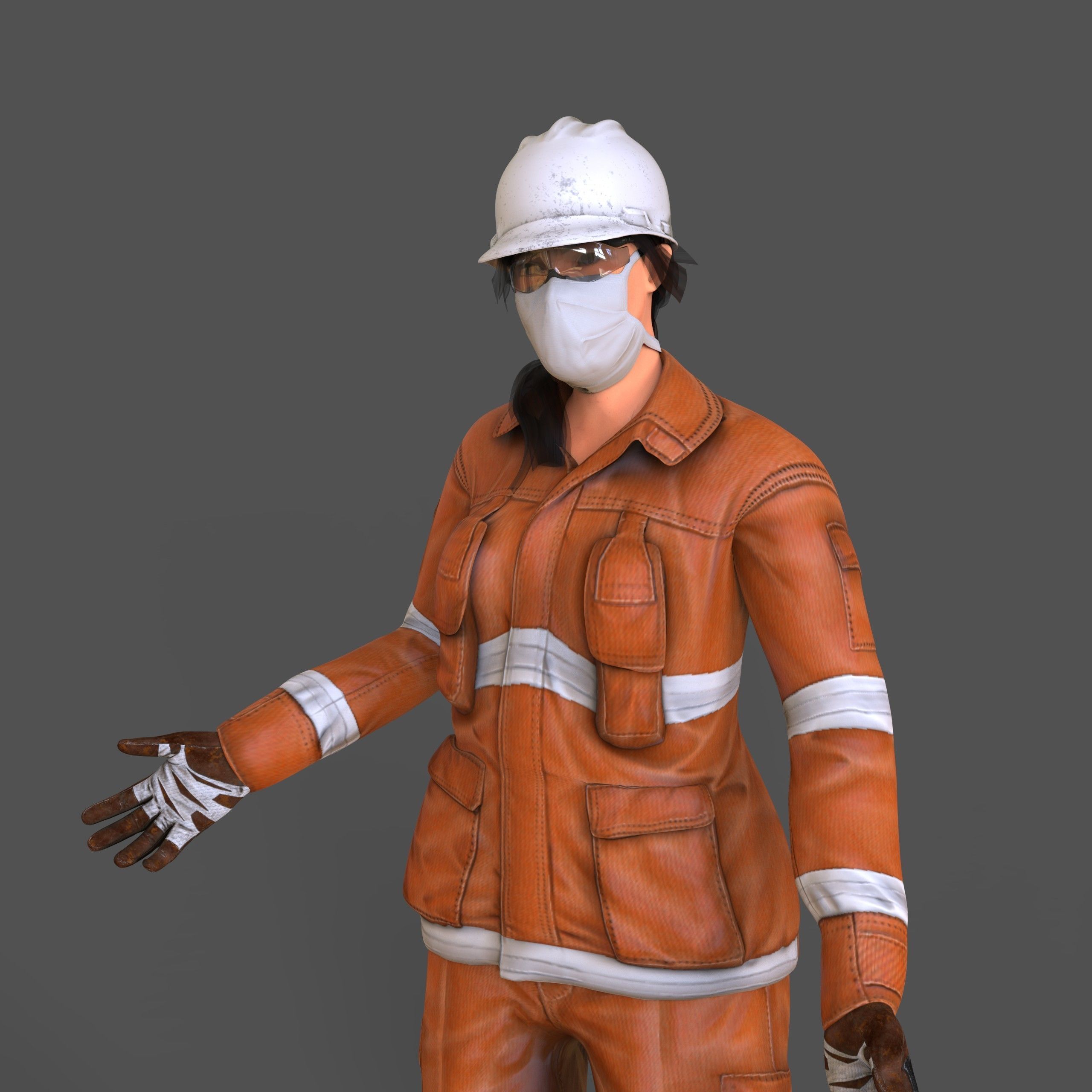 3D model Worker Character Pack RIGGED VR / AR / low-poly | CGTrader