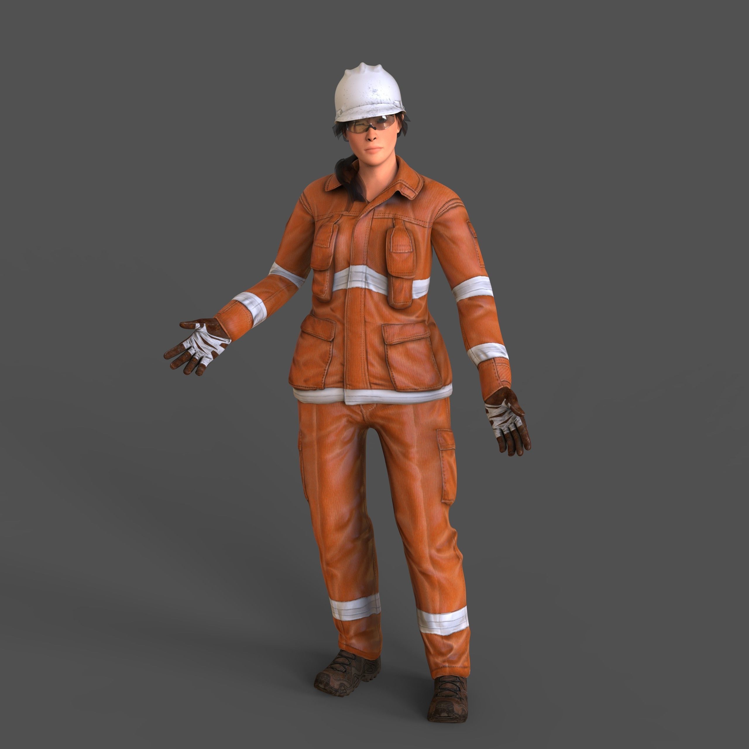 3D model Worker Character Pack RIGGED VR / AR / low-poly | CGTrader