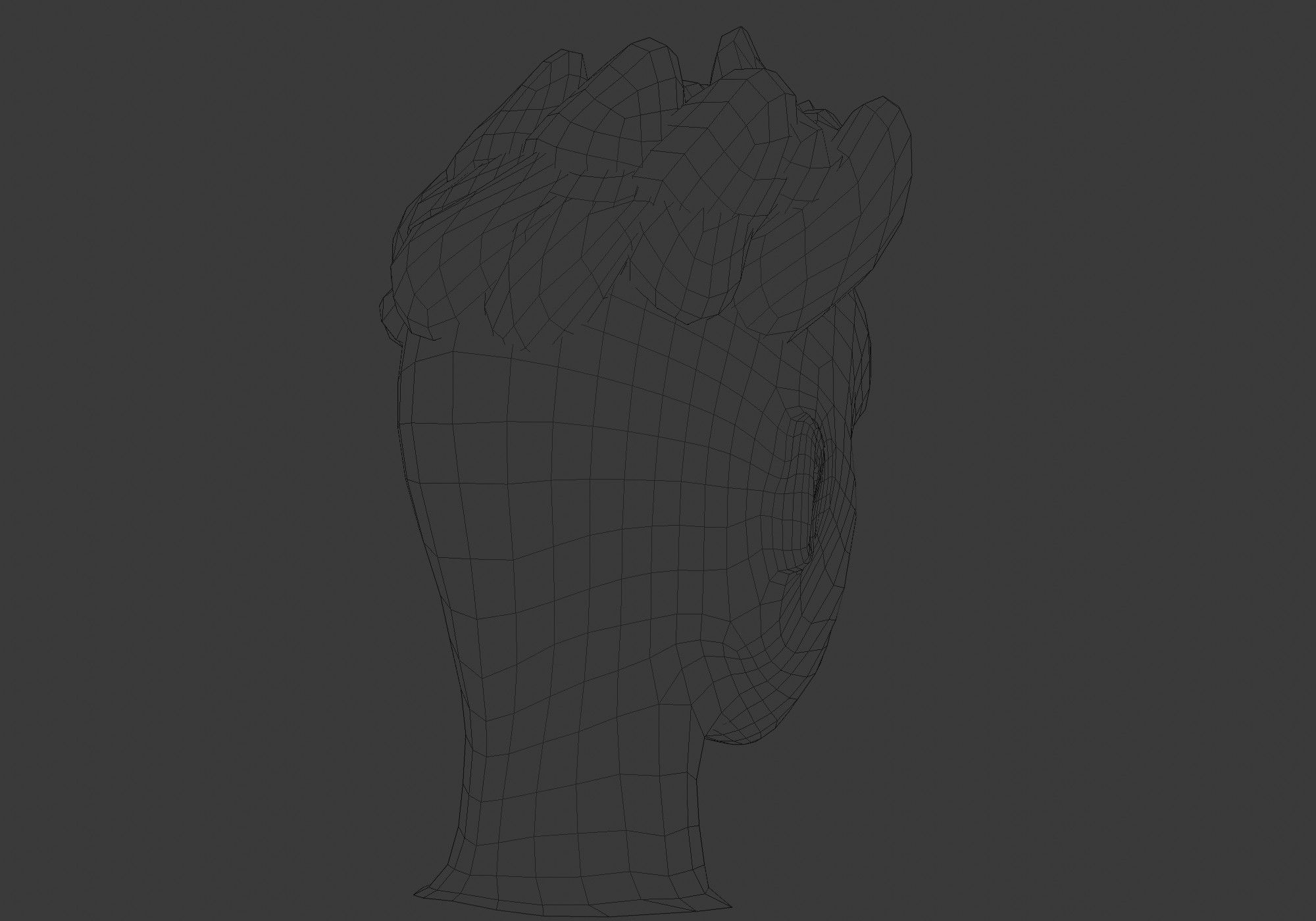 3D model Up Cartoon Hairstyle VR / AR / low-poly | CGTrader