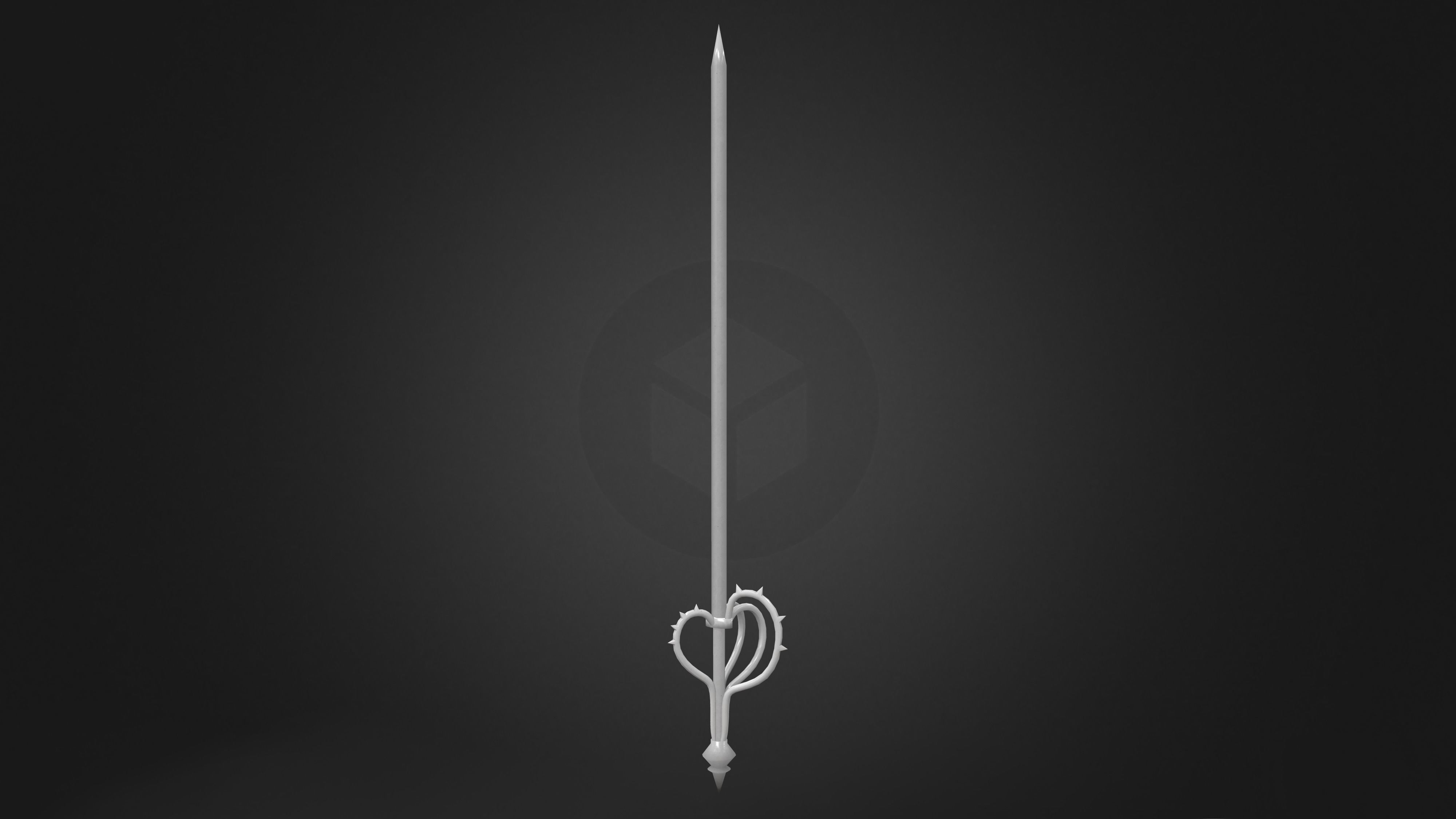 3D model Knights Kniddle Stick Long Sword VR / AR / low-poly | CGTrader