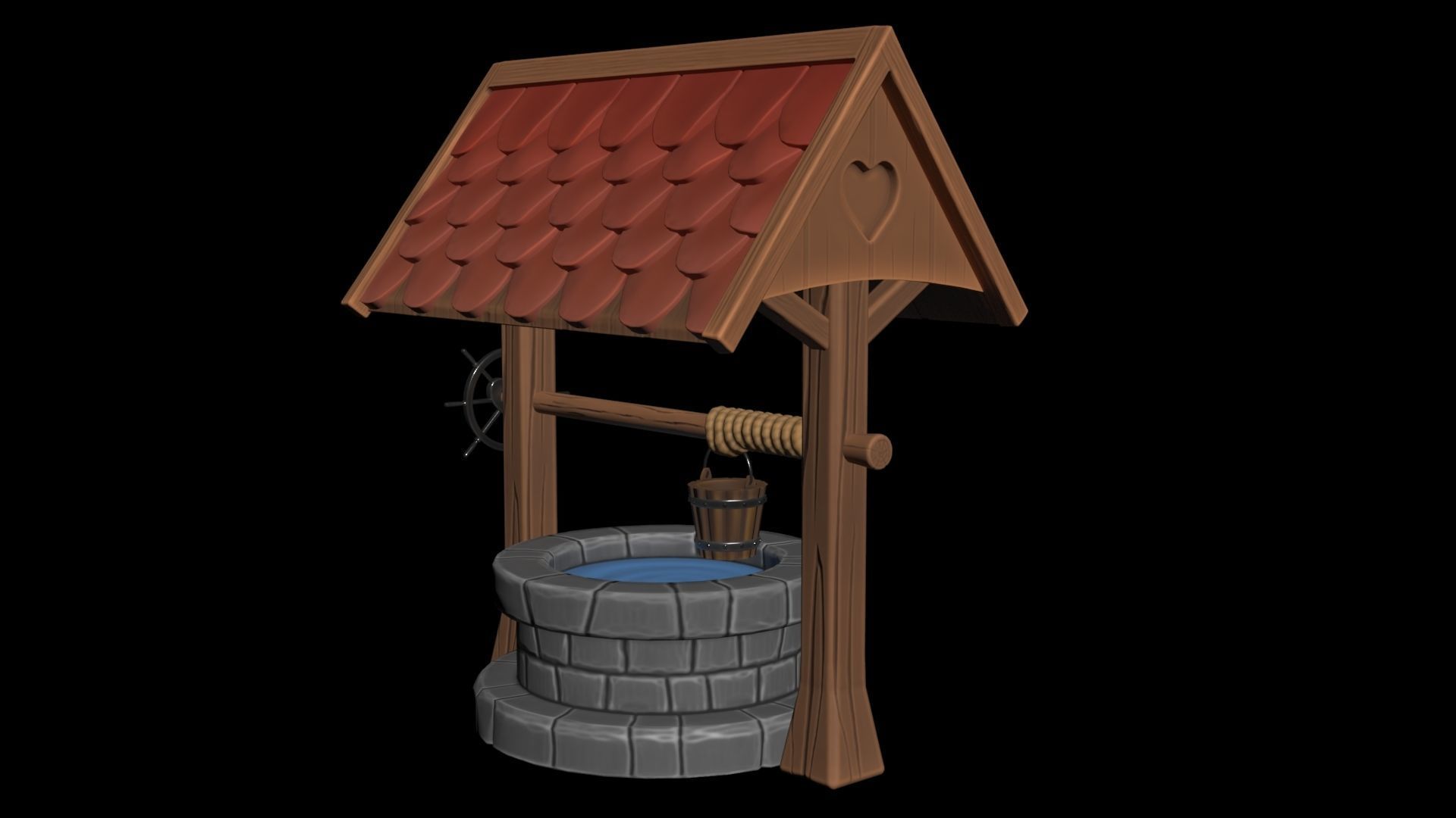 Stylized Water well 3D model | CGTrader
