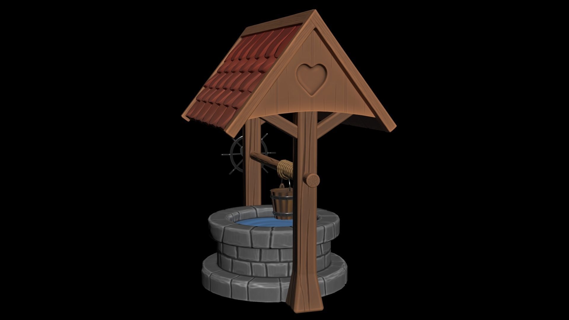 Stylized Water well 3D model | CGTrader