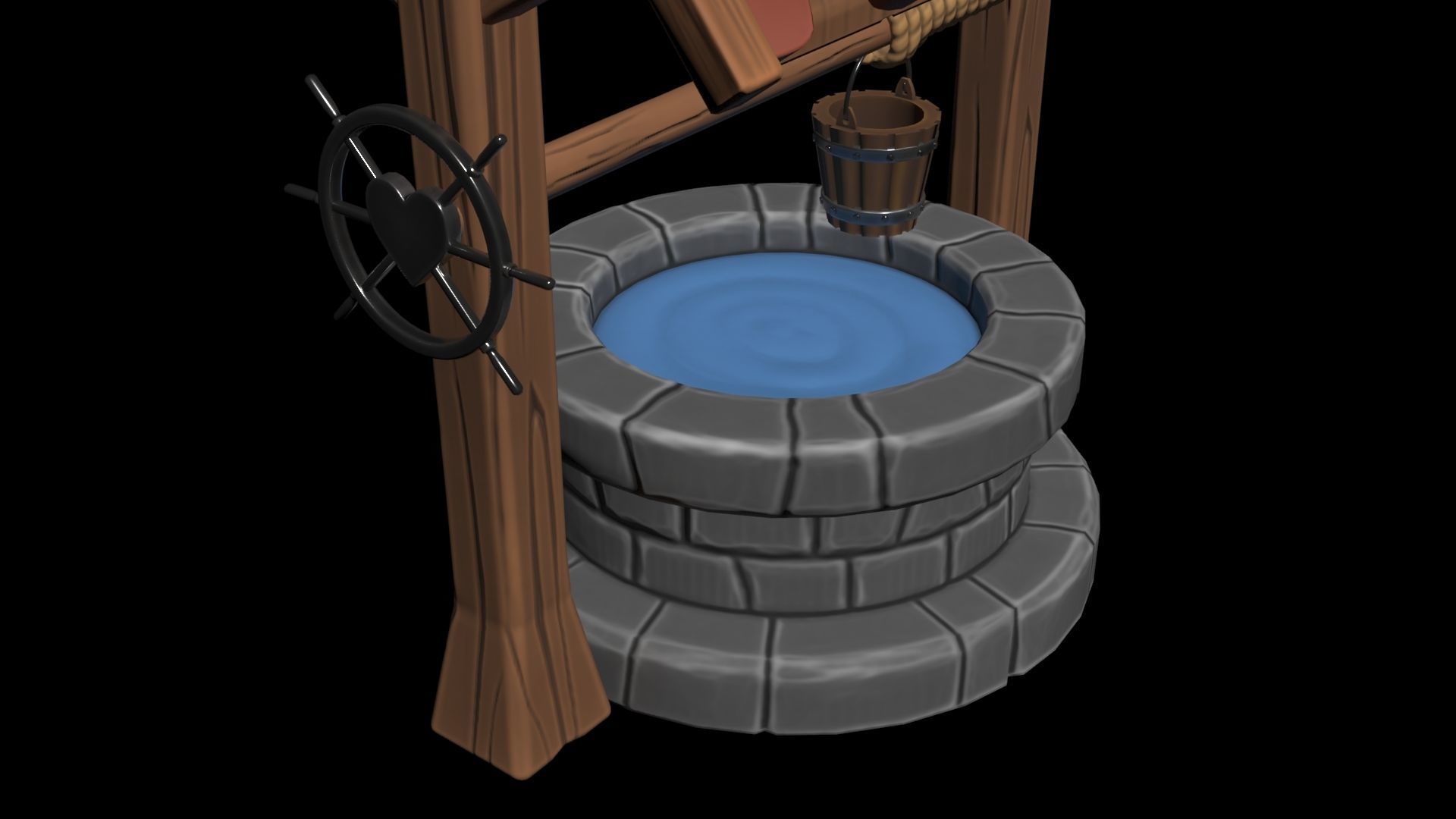 Stylized Water well 3D model | CGTrader