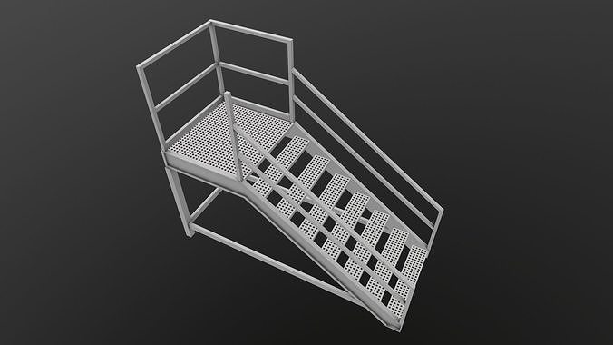 Stair 3d Model metal ladder 3D model | CGTrader