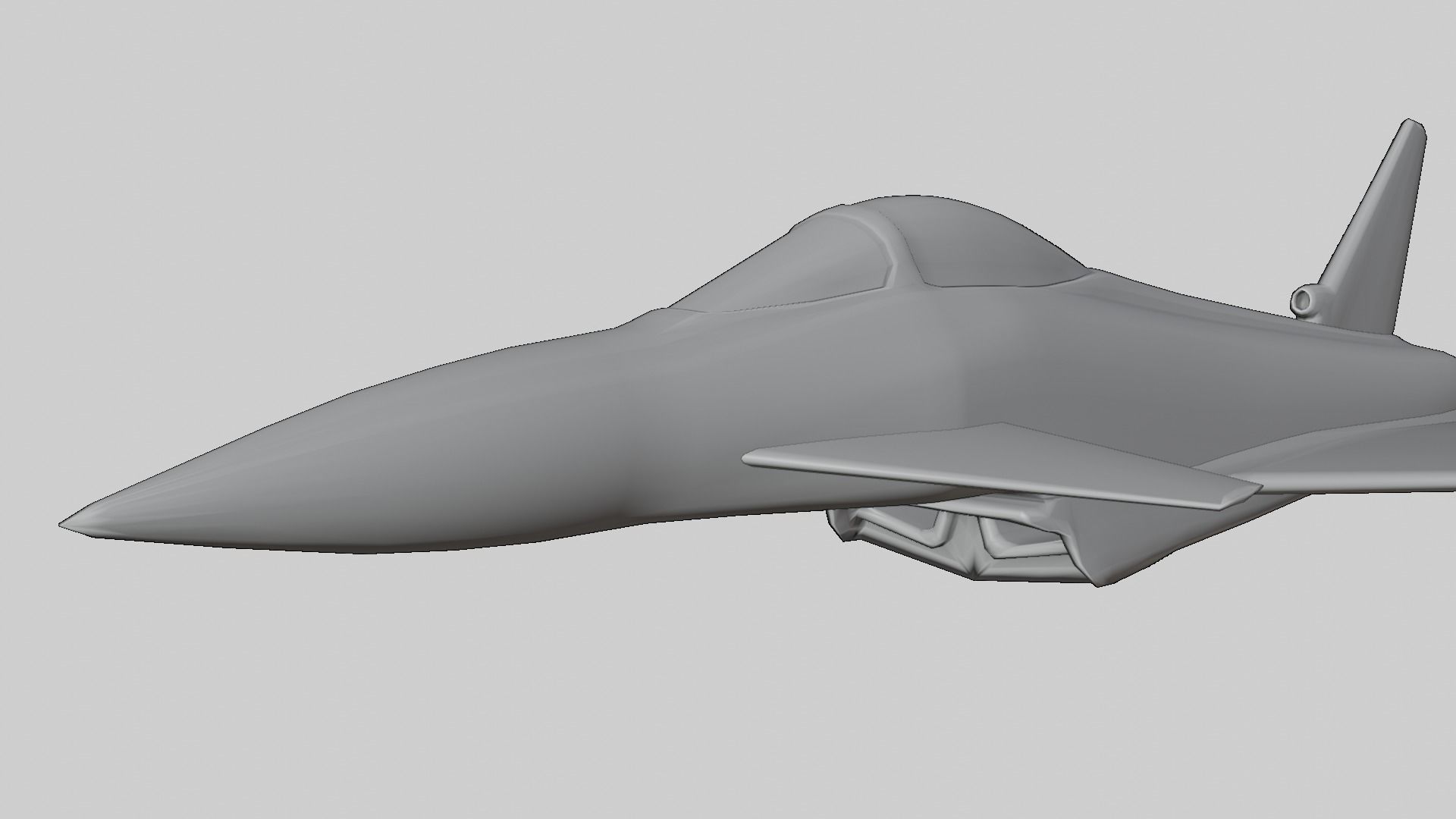 Modern Fighter Jet - Eurofighter Typhoon 3D model 3D printable | CGTrader