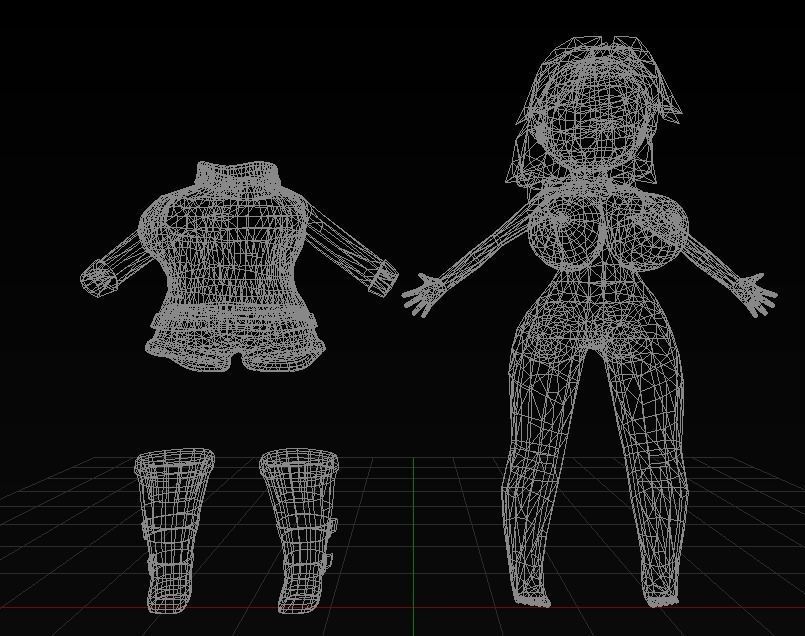 Chibi Chick free VR / AR / low-poly 3D model rigged | CGTrader