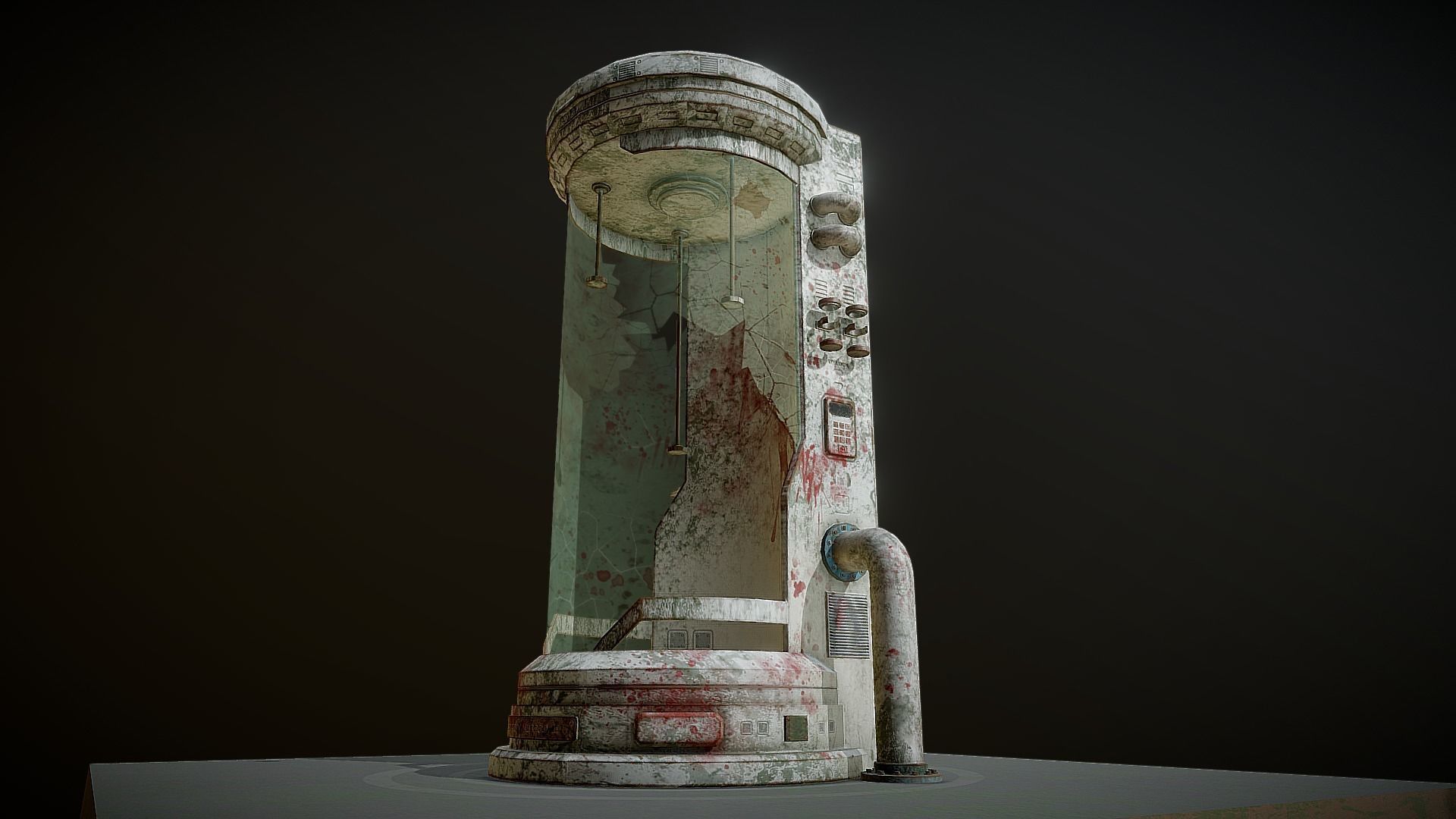 3D model Sci-fi Old Laboratory Capsule VR / AR / low-poly | CGTrader