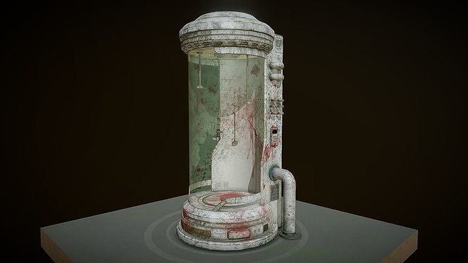 3D model Sci-fi Old Laboratory Capsule VR / AR / low-poly | CGTrader