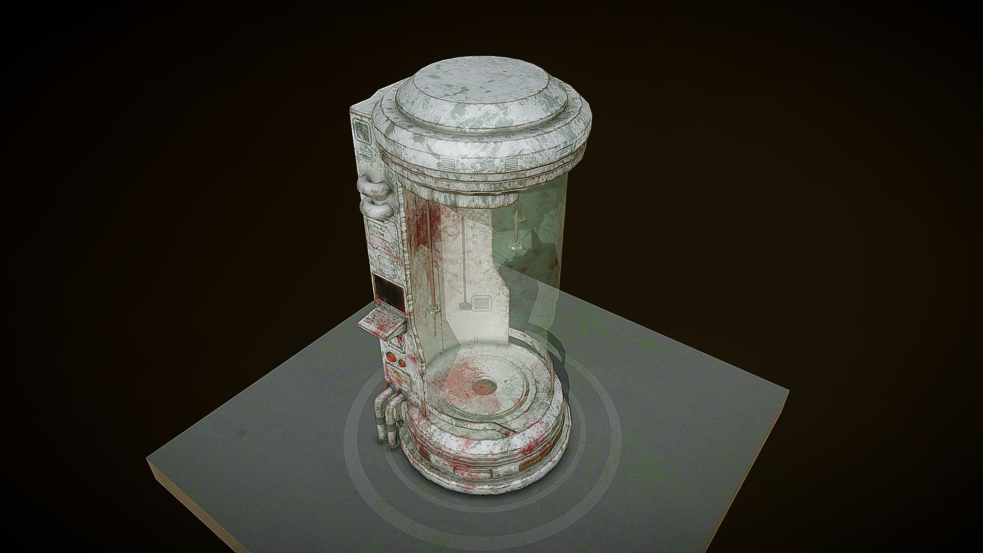 3D model Sci-fi Old Laboratory Capsule VR / AR / low-poly | CGTrader