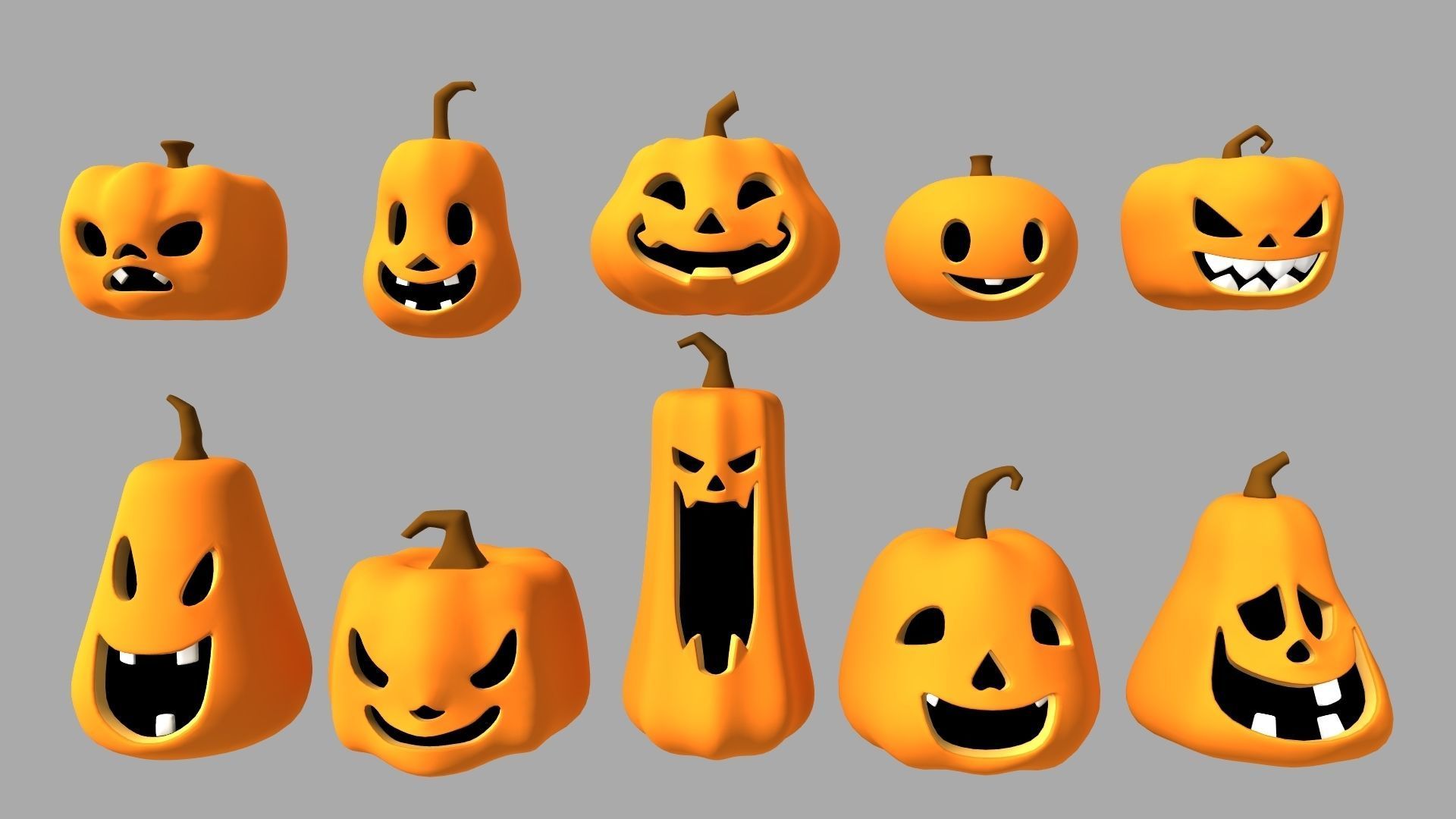 Halloween Pumpkin 3D model | CGTrader