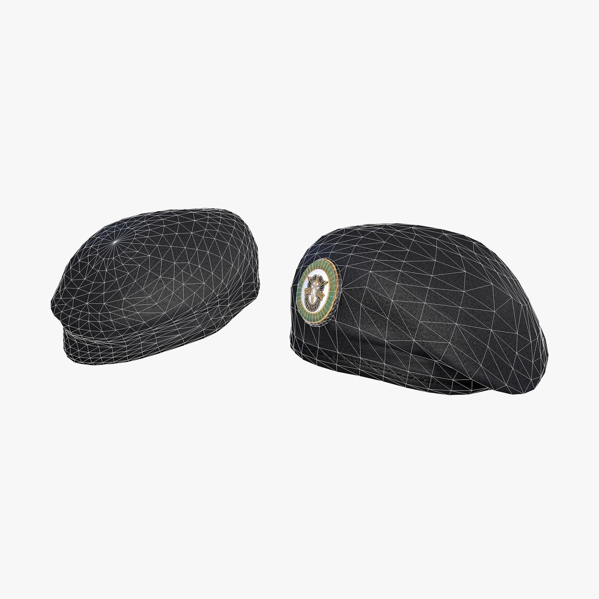 3D model Special Forces Beret Low Poly VR / AR / low-poly | CGTrader