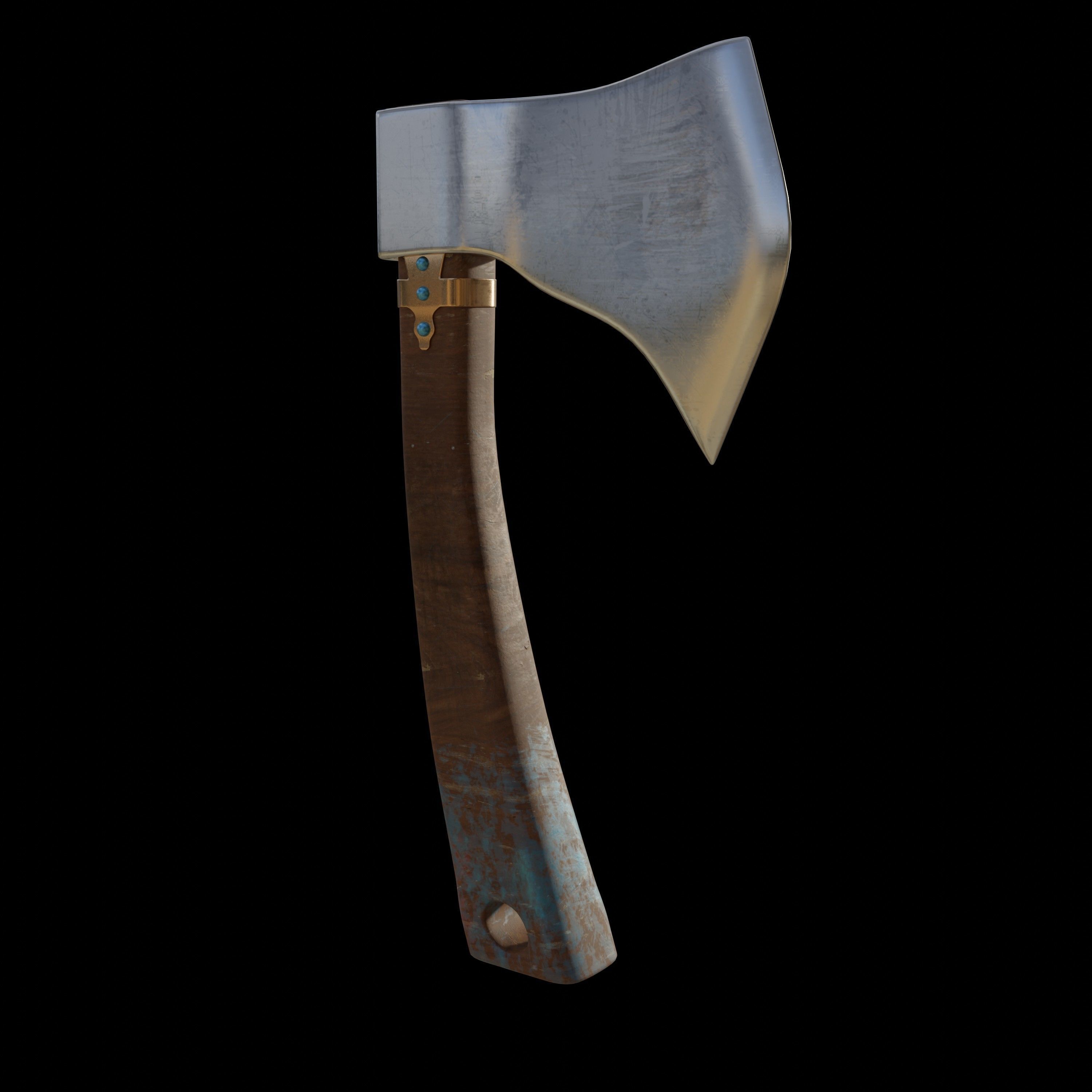 Painted Axe 3D model | CGTrader