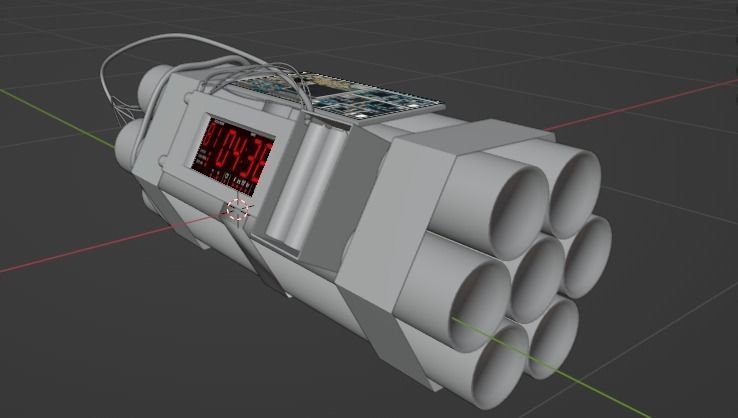 Bomb explosive free 3D model | CGTrader