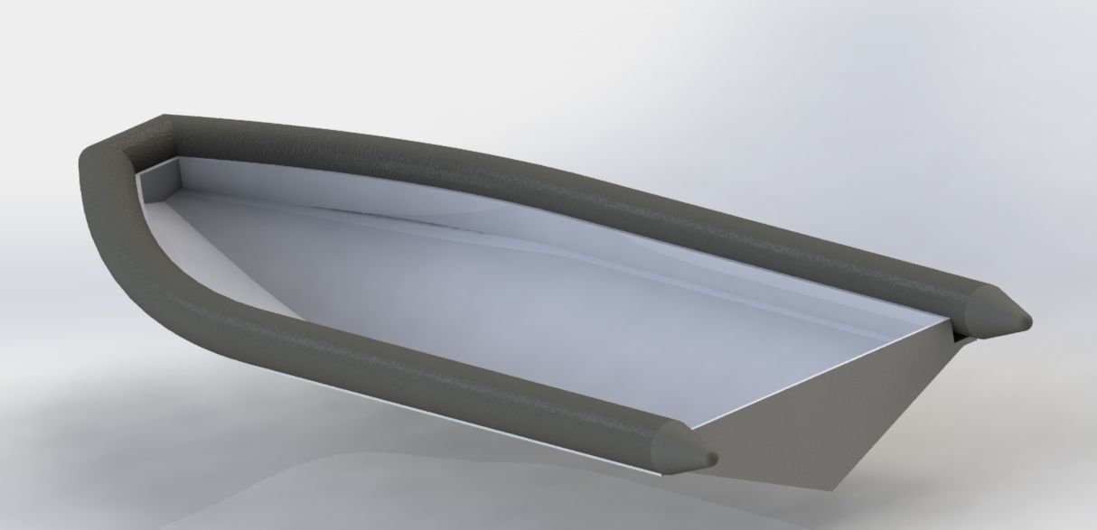 Inflatable Boat 3D model 3D printable | CGTrader
