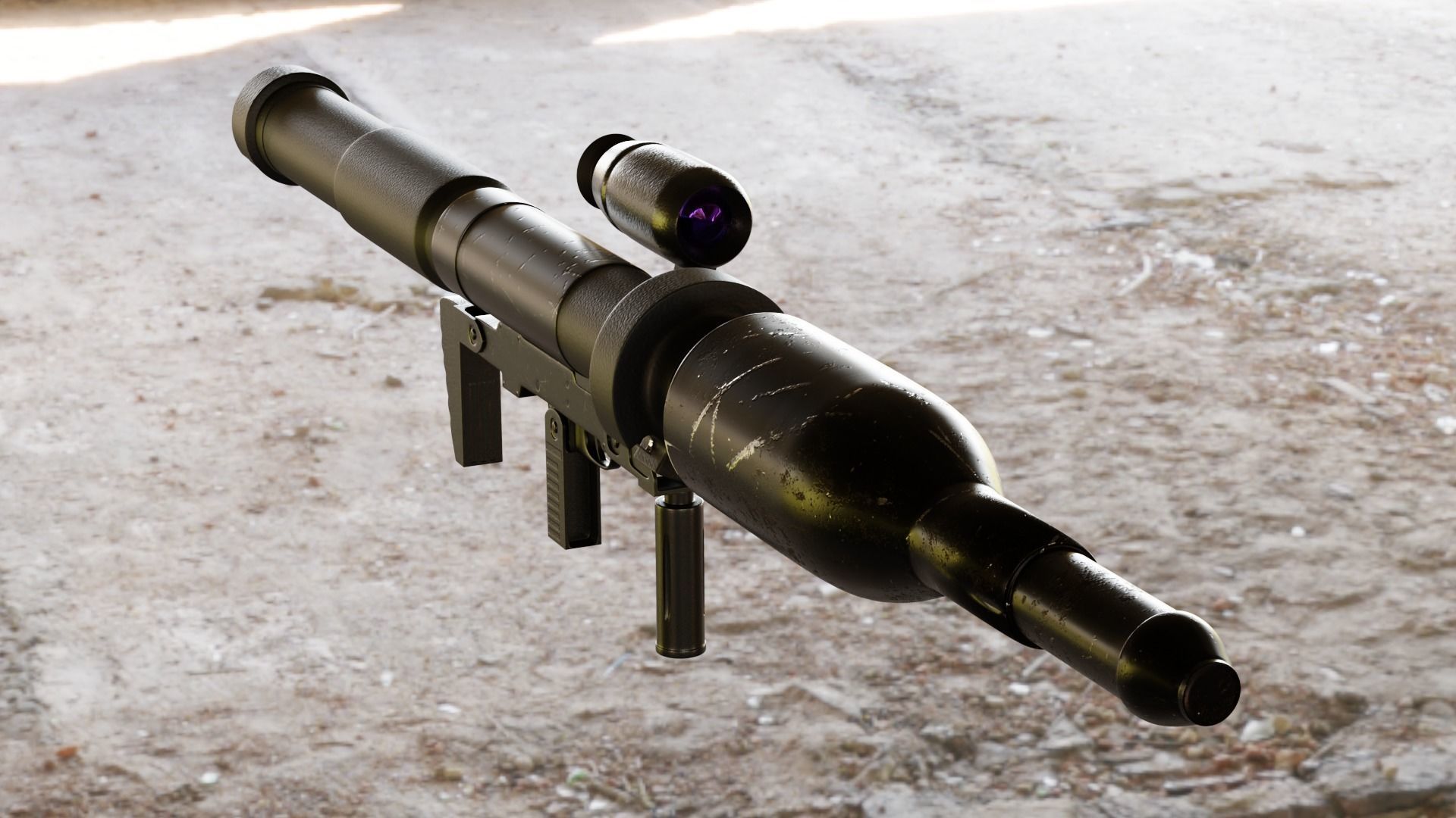 3D model Panzerfaust 3 - German modern anti-tank weapon VR / AR / low ...