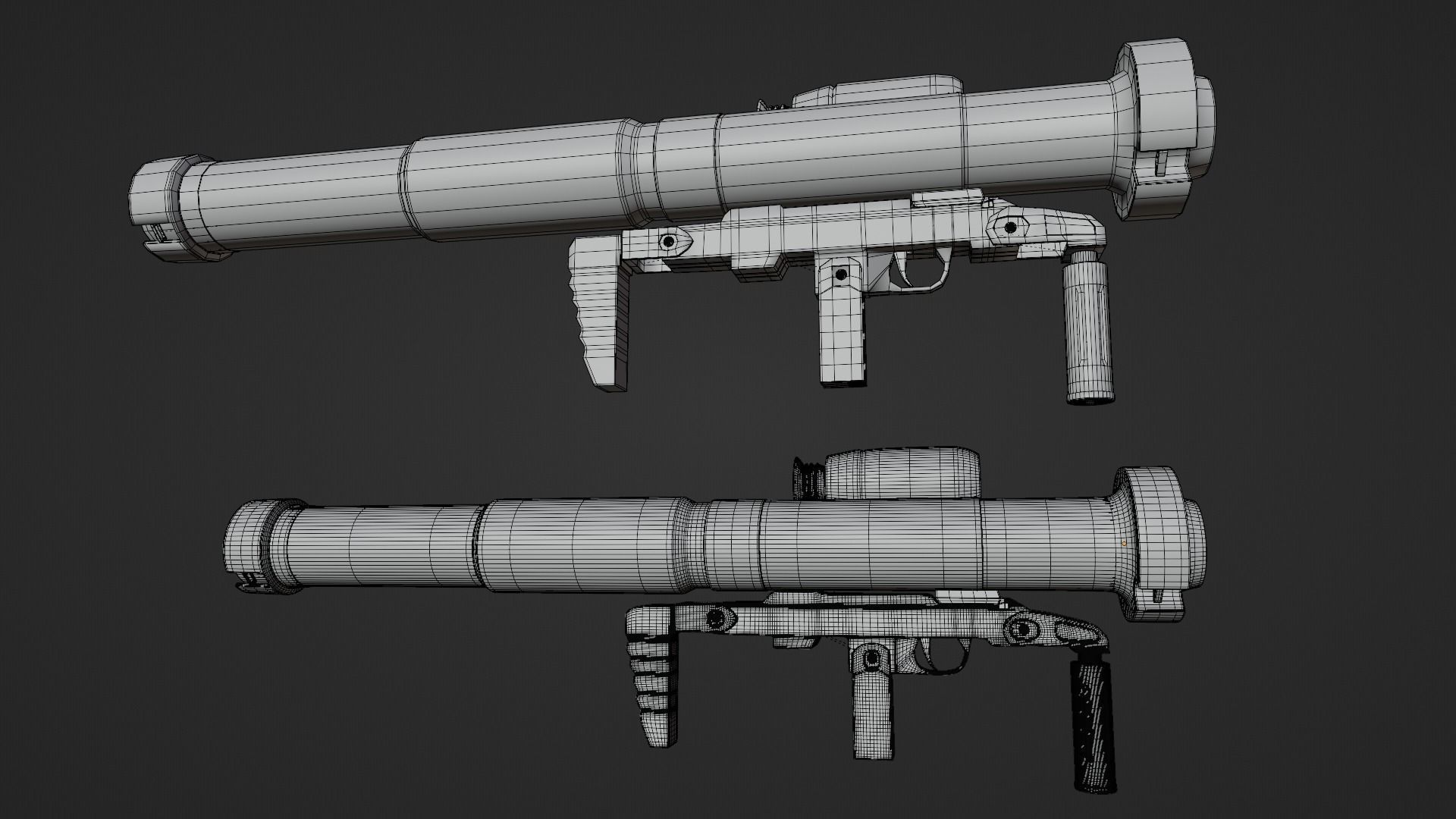 3D model Panzerfaust 3 - German modern anti-tank weapon VR / AR / low ...