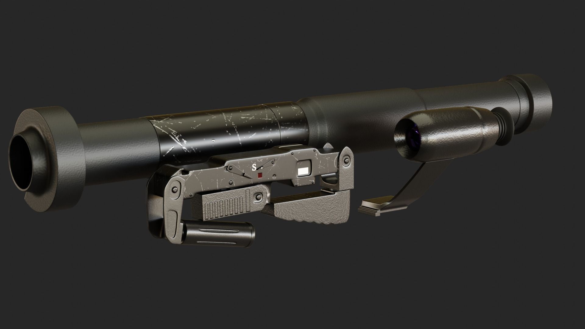 3D model Panzerfaust 3 - German modern anti-tank weapon VR / AR / low ...