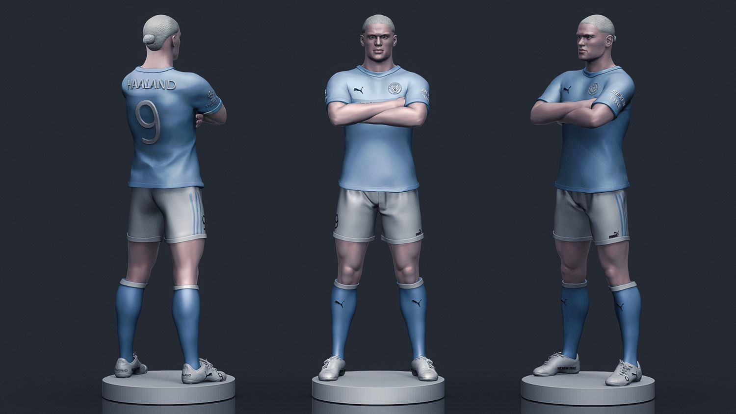 Erling Haaland 3D Printable 3D model 3D printable | CGTrader