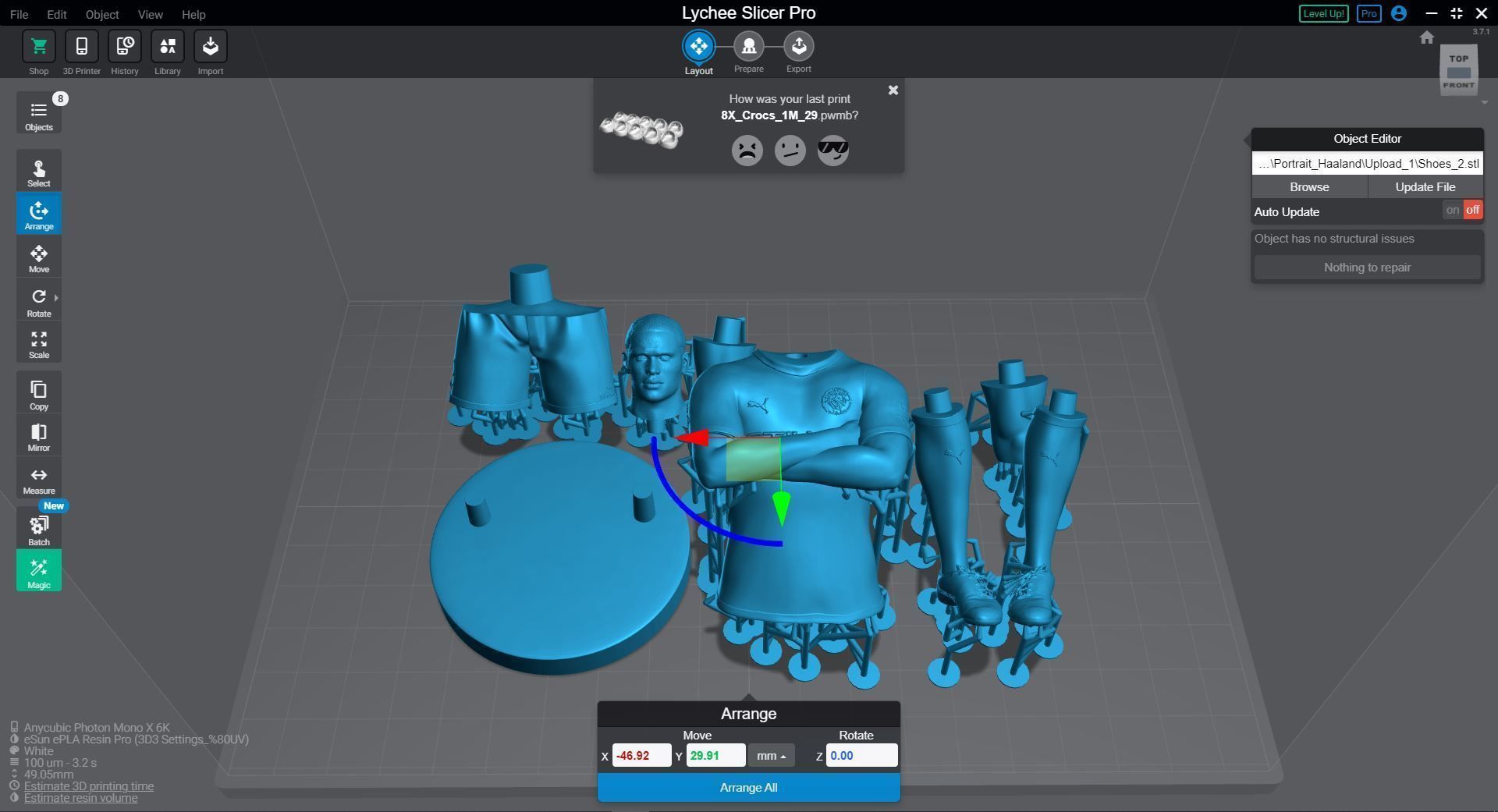 Erling Haaland 3D Printable 3D model 3D printable | CGTrader