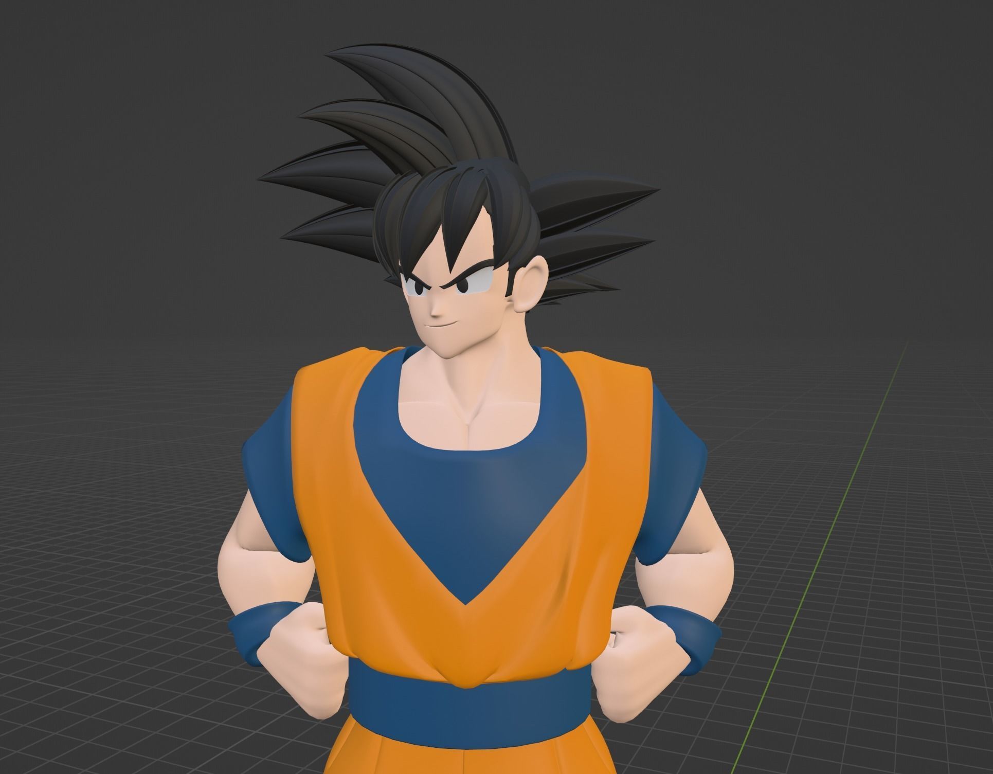 Son Goku - Dragonball Z 3D model rigged | CGTrader