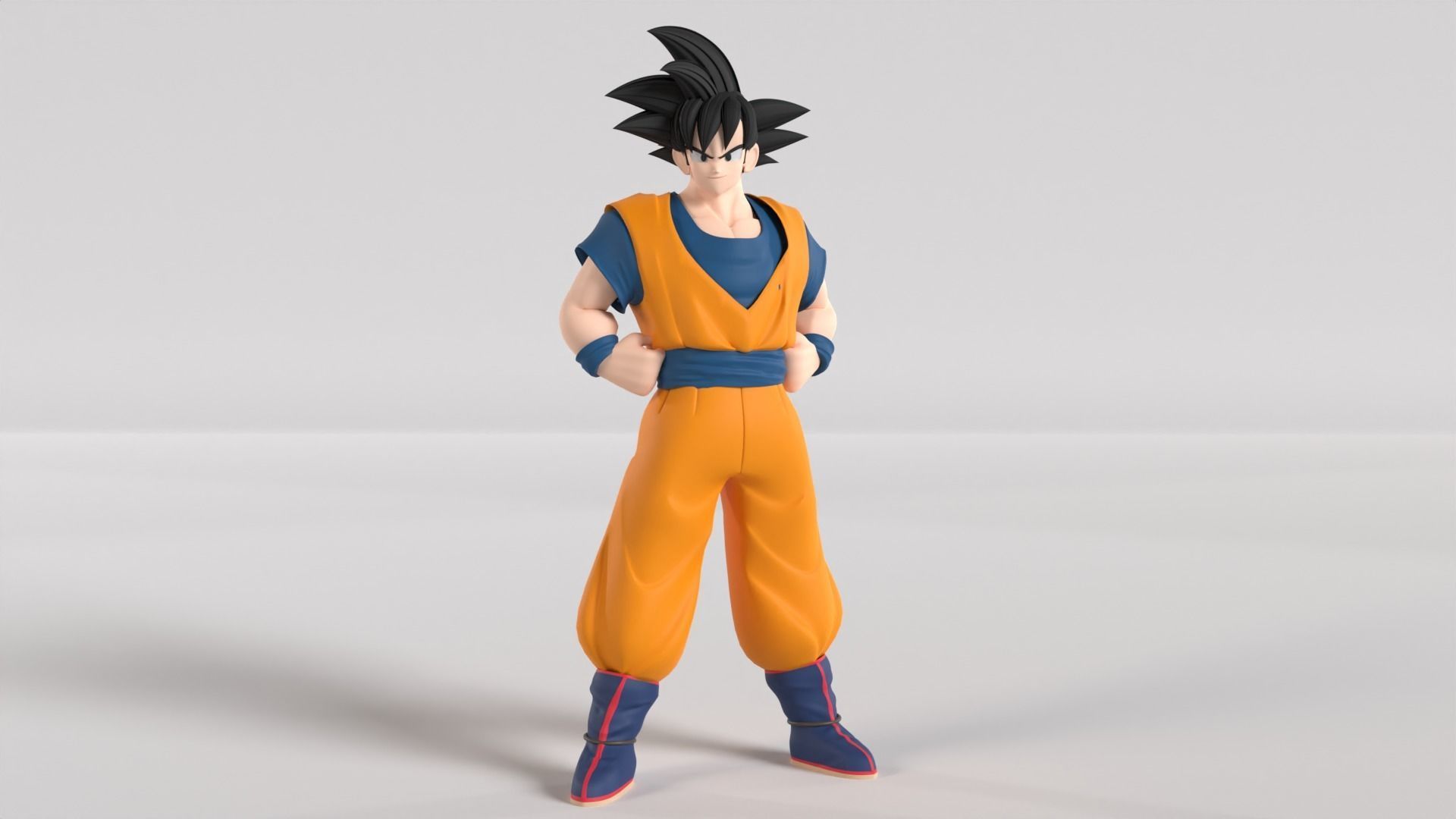 Son Goku - Dragonball Z 3D model rigged | CGTrader