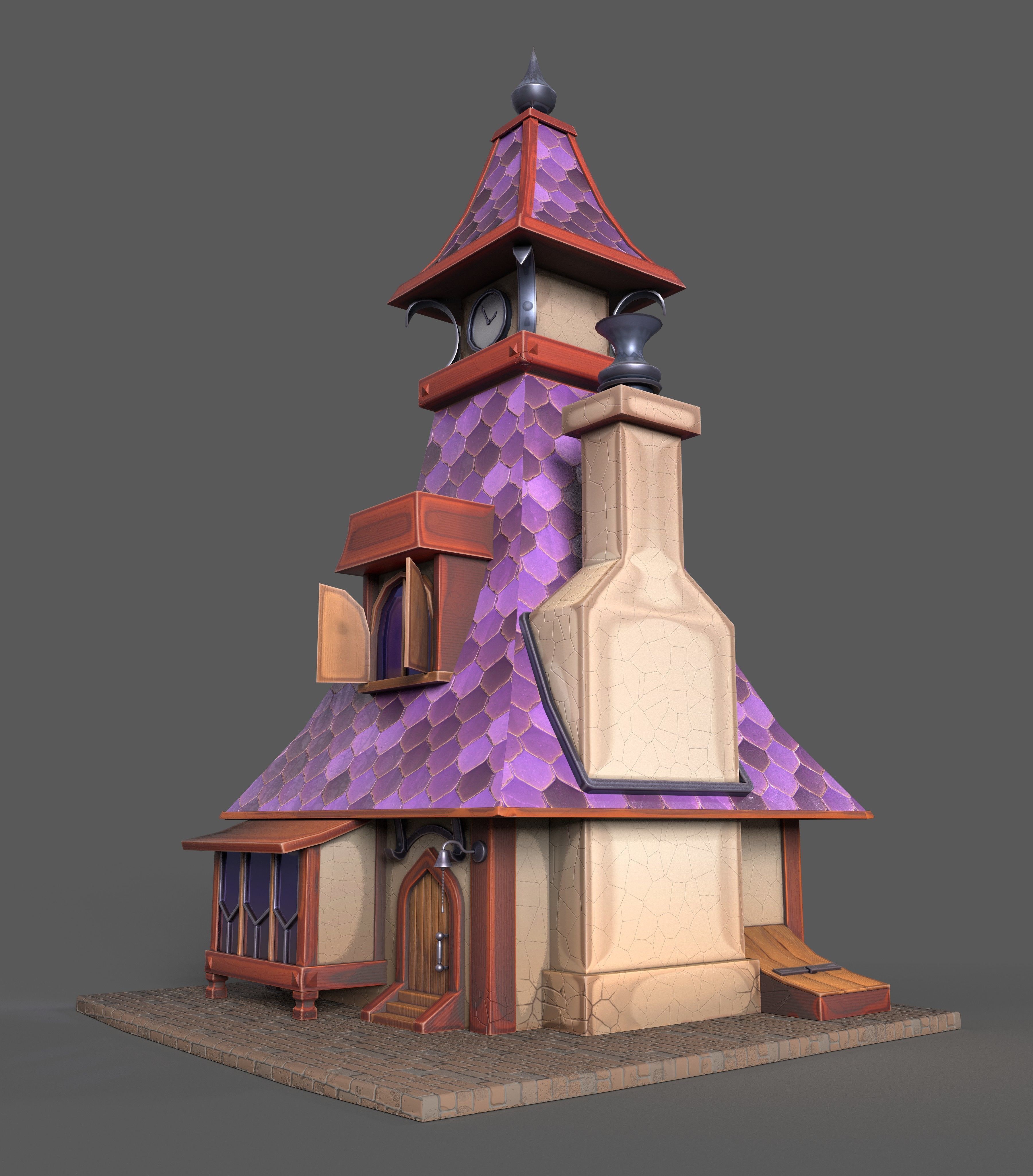 3D model STYLIZED BUILDINGS VOL2 VR / AR / low-poly | CGTrader