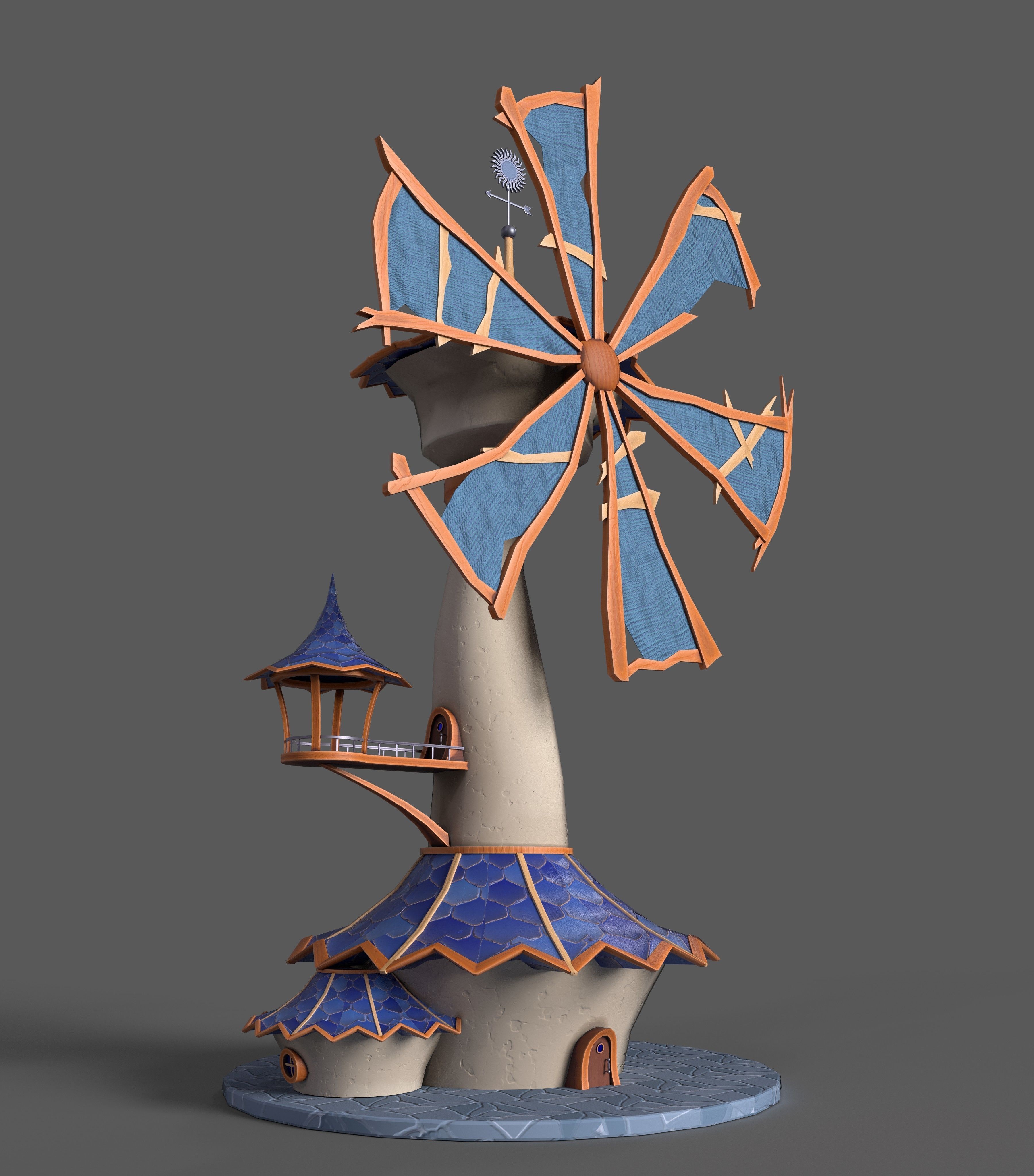 3D model STYLIZED BUILDINGS VOL2 VR / AR / low-poly | CGTrader