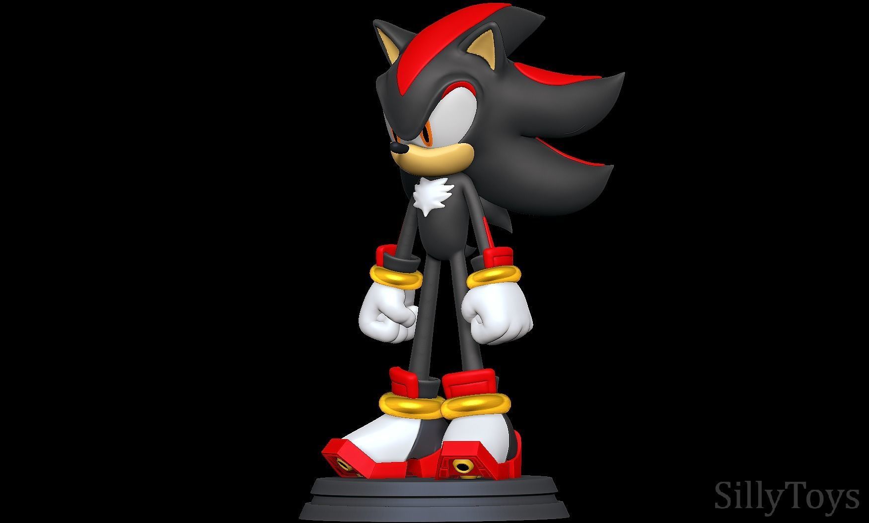 Shadow the Hedgehog 3D model 3D printable | CGTrader
