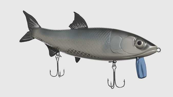 3D model Detailed Fishing Rod Lure VR / AR / low-poly | CGTrader