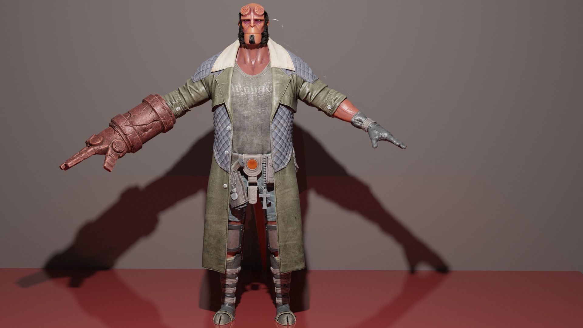 HELLBOY HIGHPOLY 3D model rigged | CGTrader