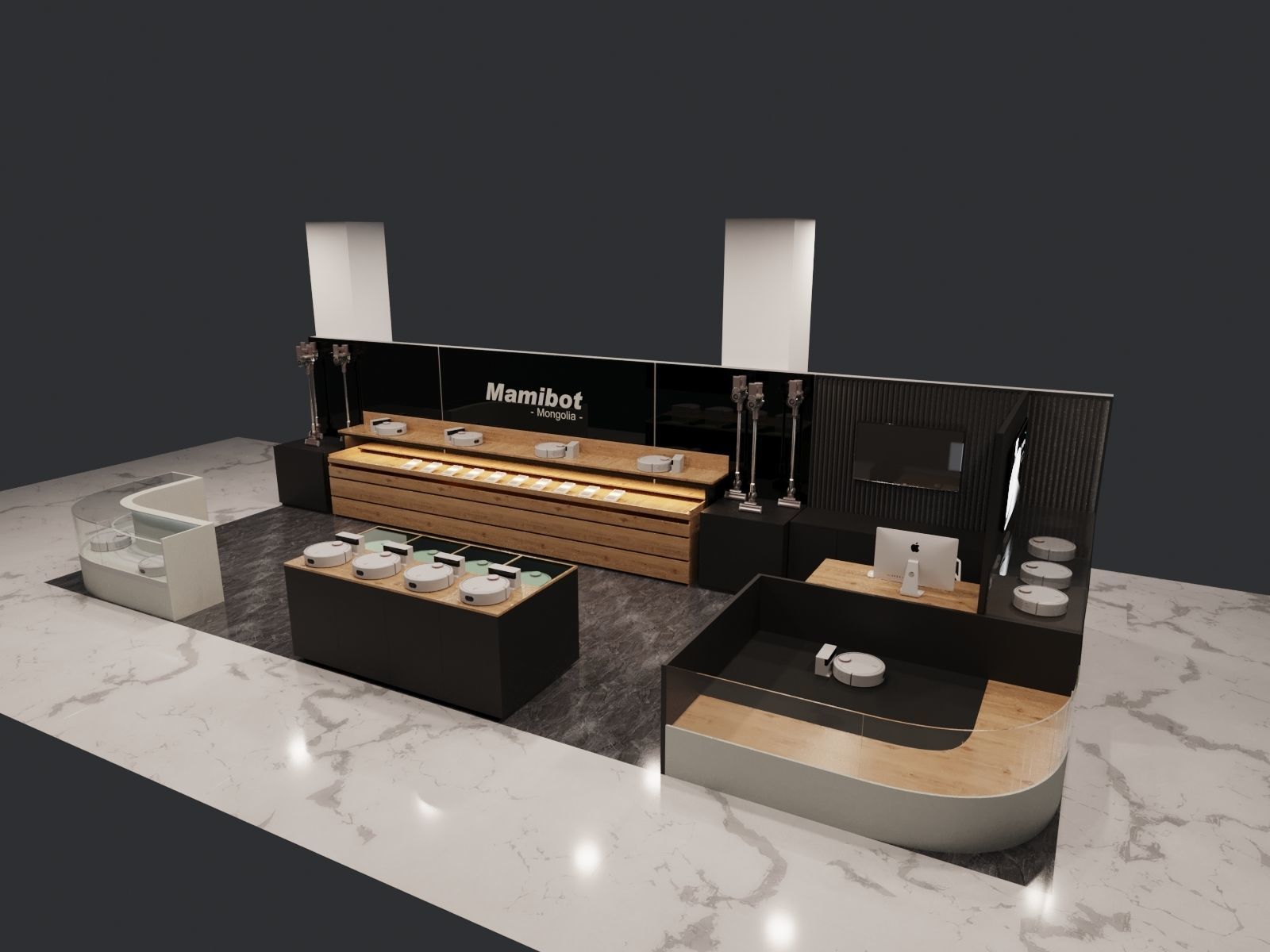 small mami pot store full scene 3d max model 3D model | CGTrader