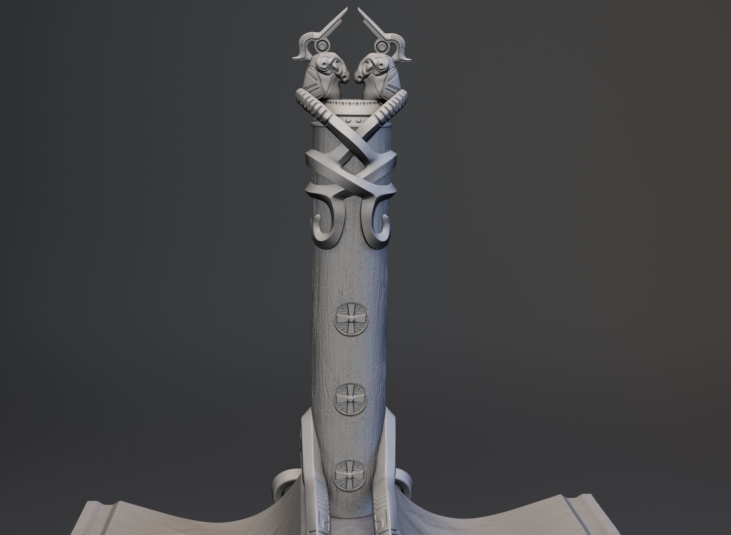 Mjolnir - God of war - Ready to print 3d model 3D model 3D printable ...