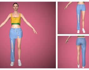 Long jean 3D Models | CGTrader