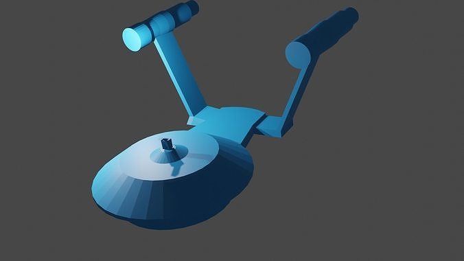 Blue ship 3D model | CGTrader