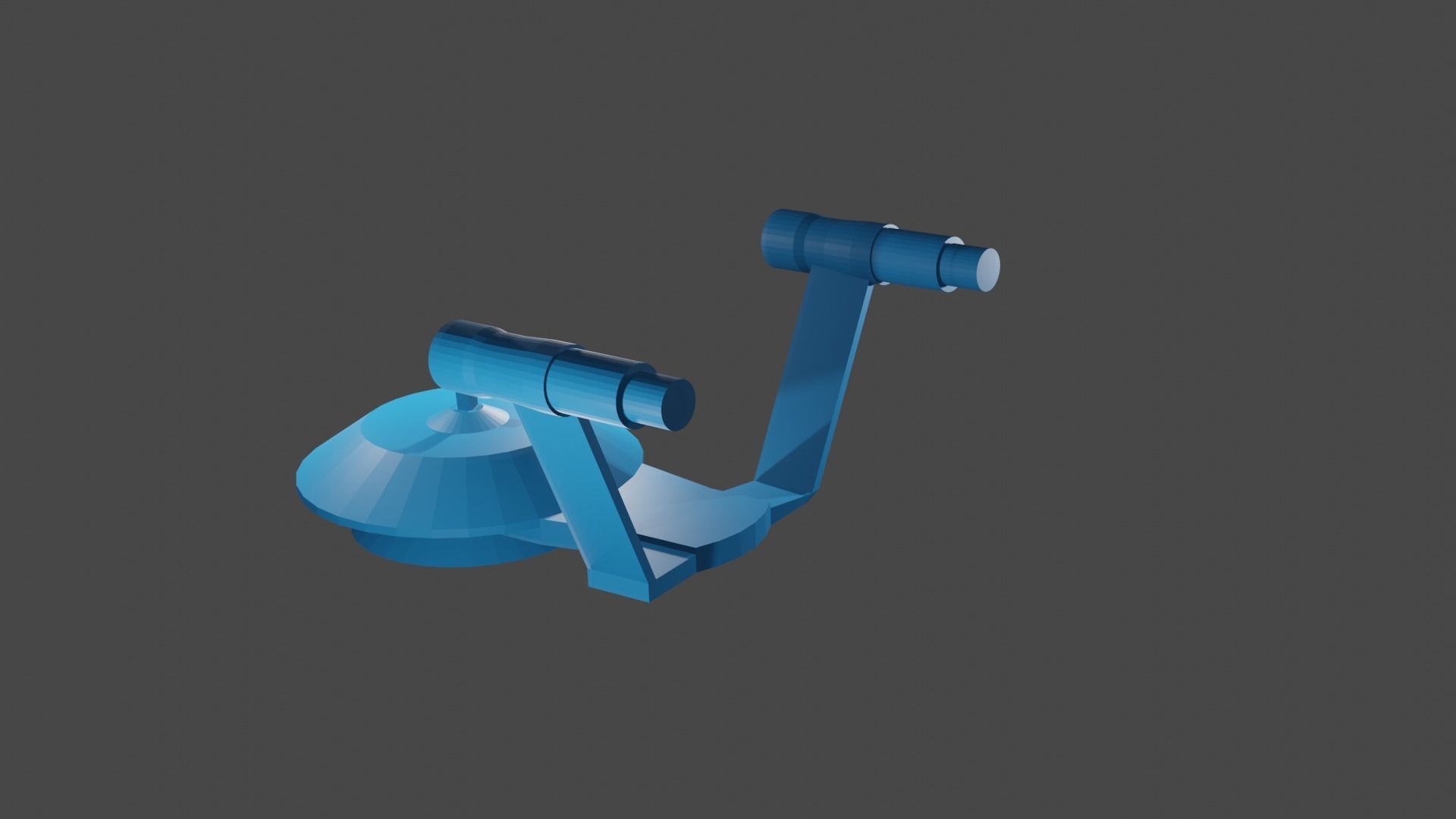 Blue ship 3D model | CGTrader