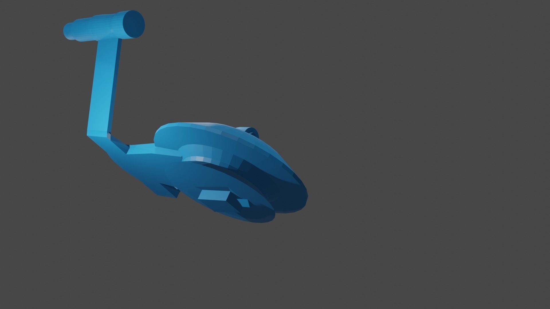 Blue ship 3D model | CGTrader