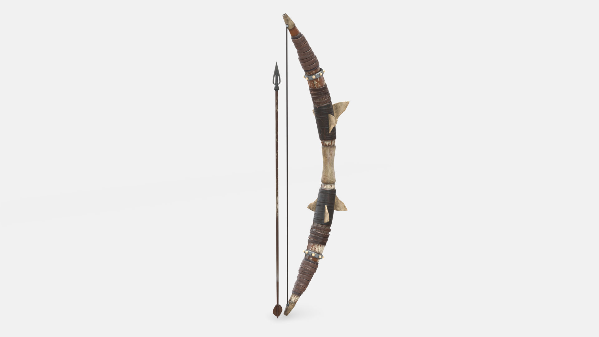 3D model Bow And Arrow VR / AR / low-poly | CGTrader