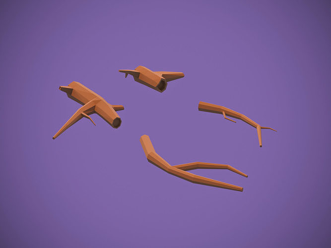 3D model Tree Trunk VR / AR / low-poly | CGTrader