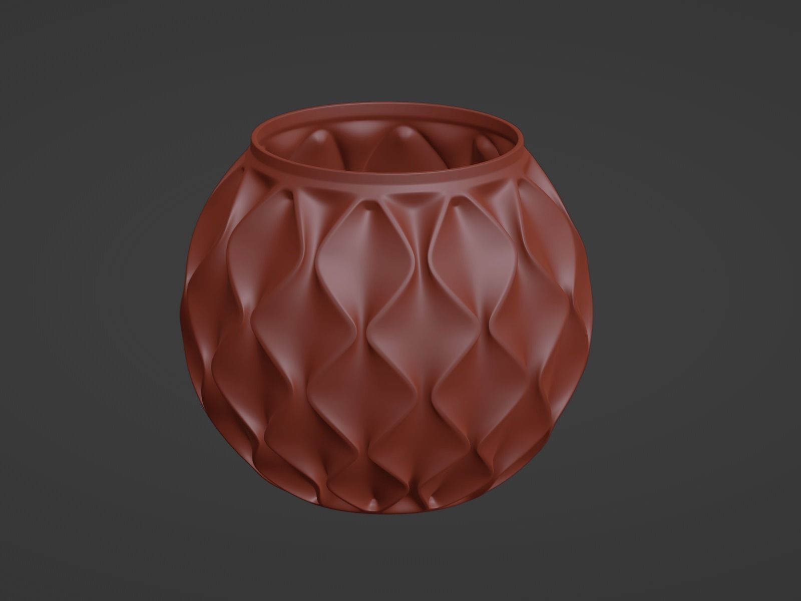 Vase sphere rhombus 3D model 3D printable | CGTrader