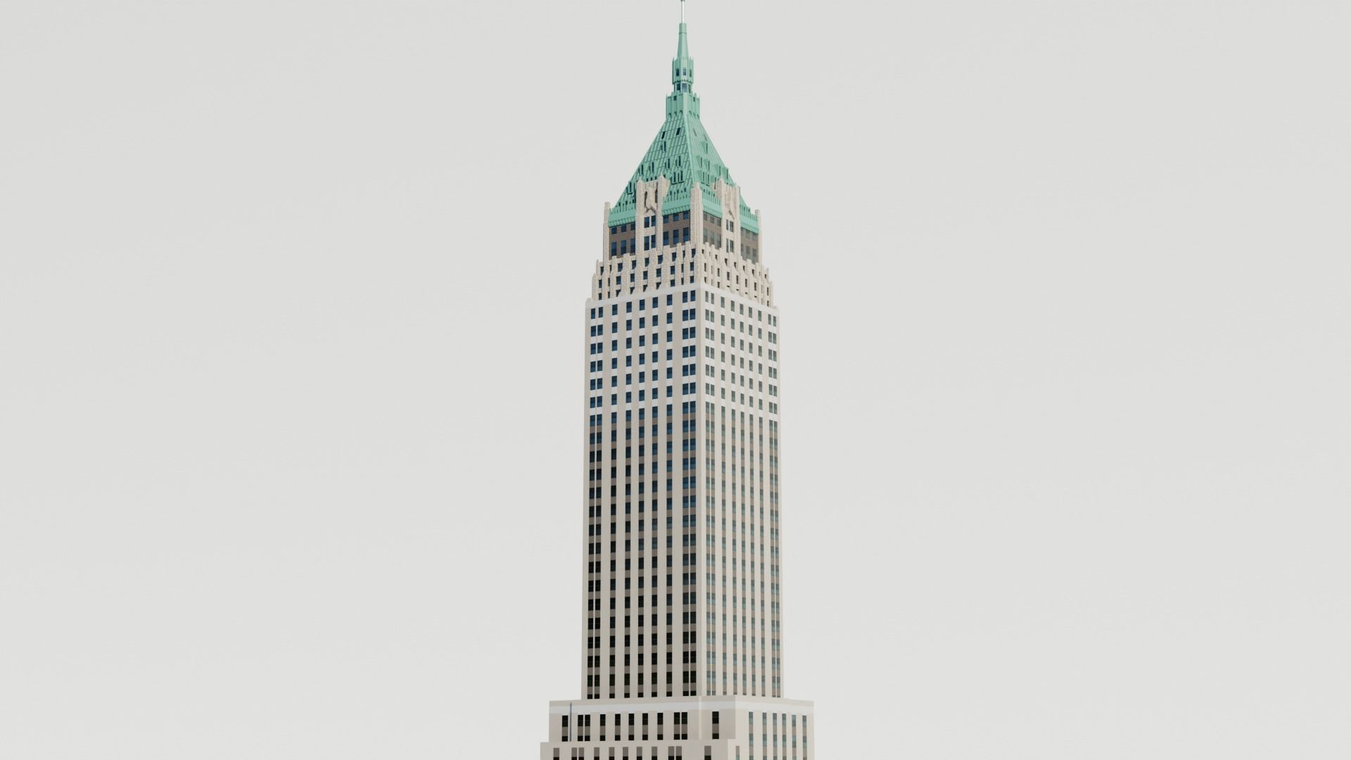 3D model NYC 40 Wall Street Building VR / AR / low-poly | CGTrader
