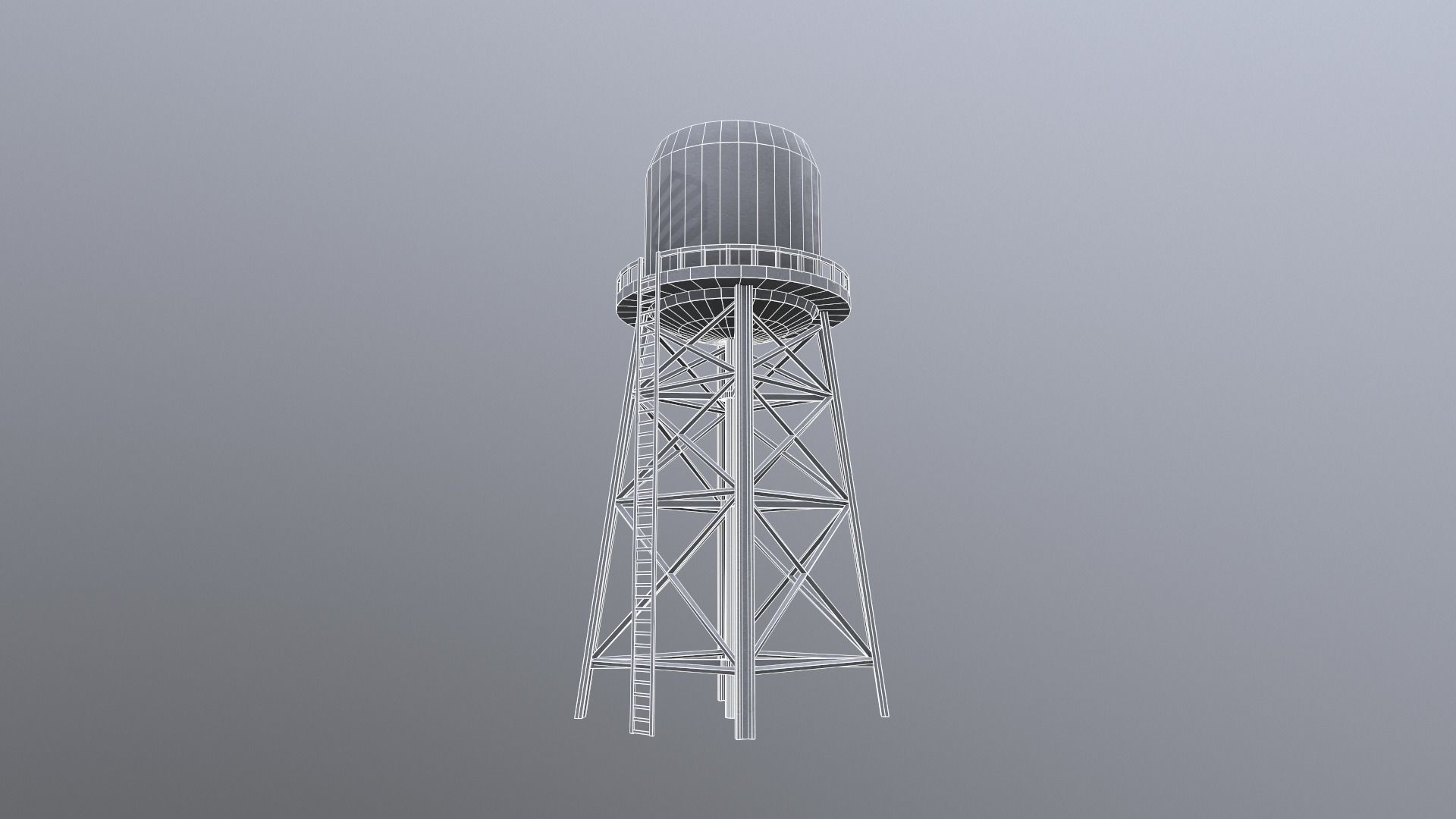 3D model Water Tower VR / AR / low-poly | CGTrader