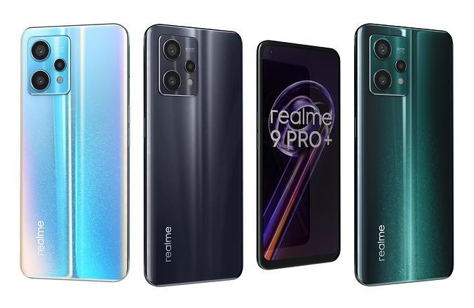 Realme 9 Pro Plus All Colors 3D model | CGTrader
