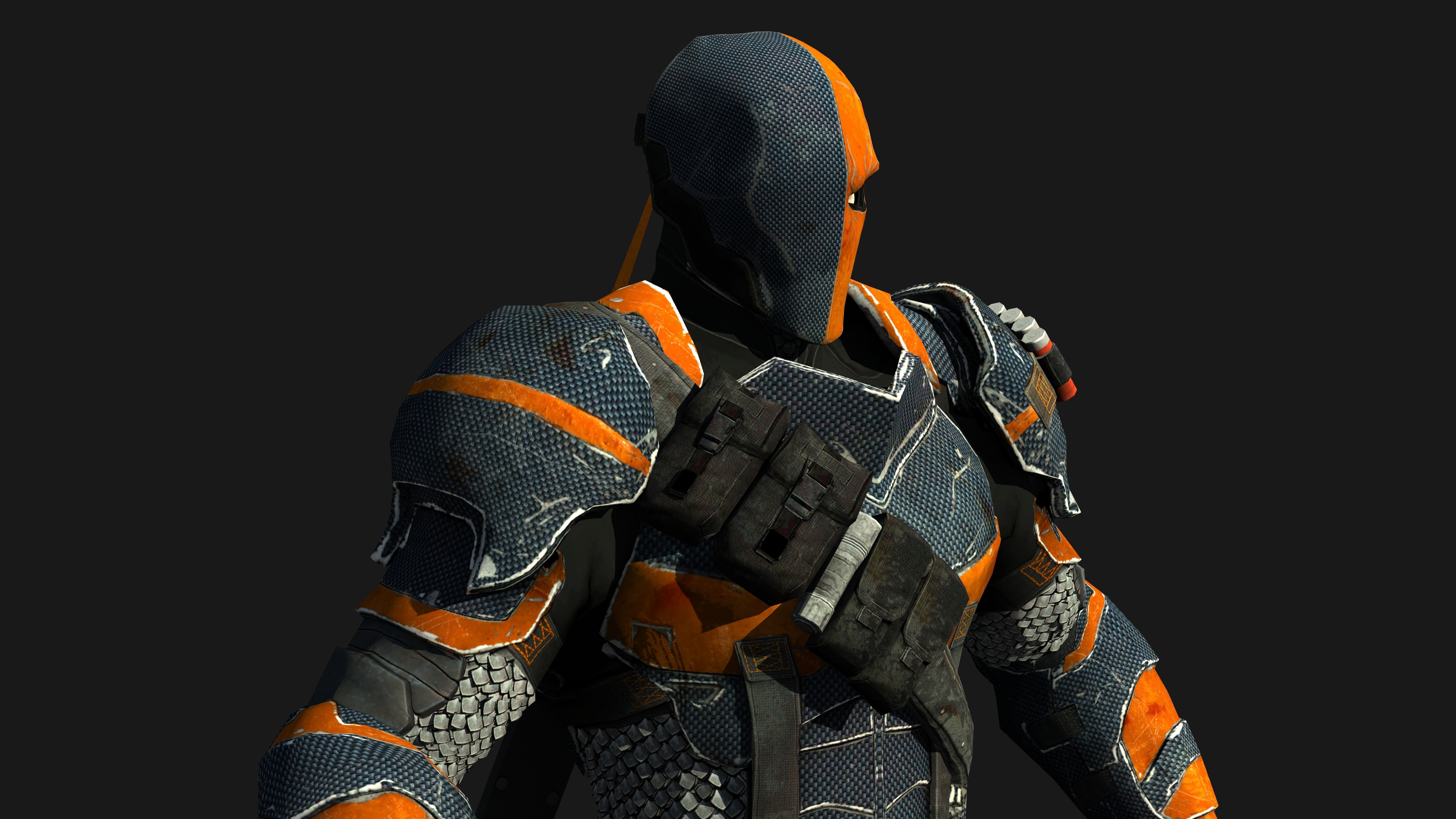 3D model Deathstroke RIGGED FOR GAMES ENGINE Unreal engine Unity VR ...