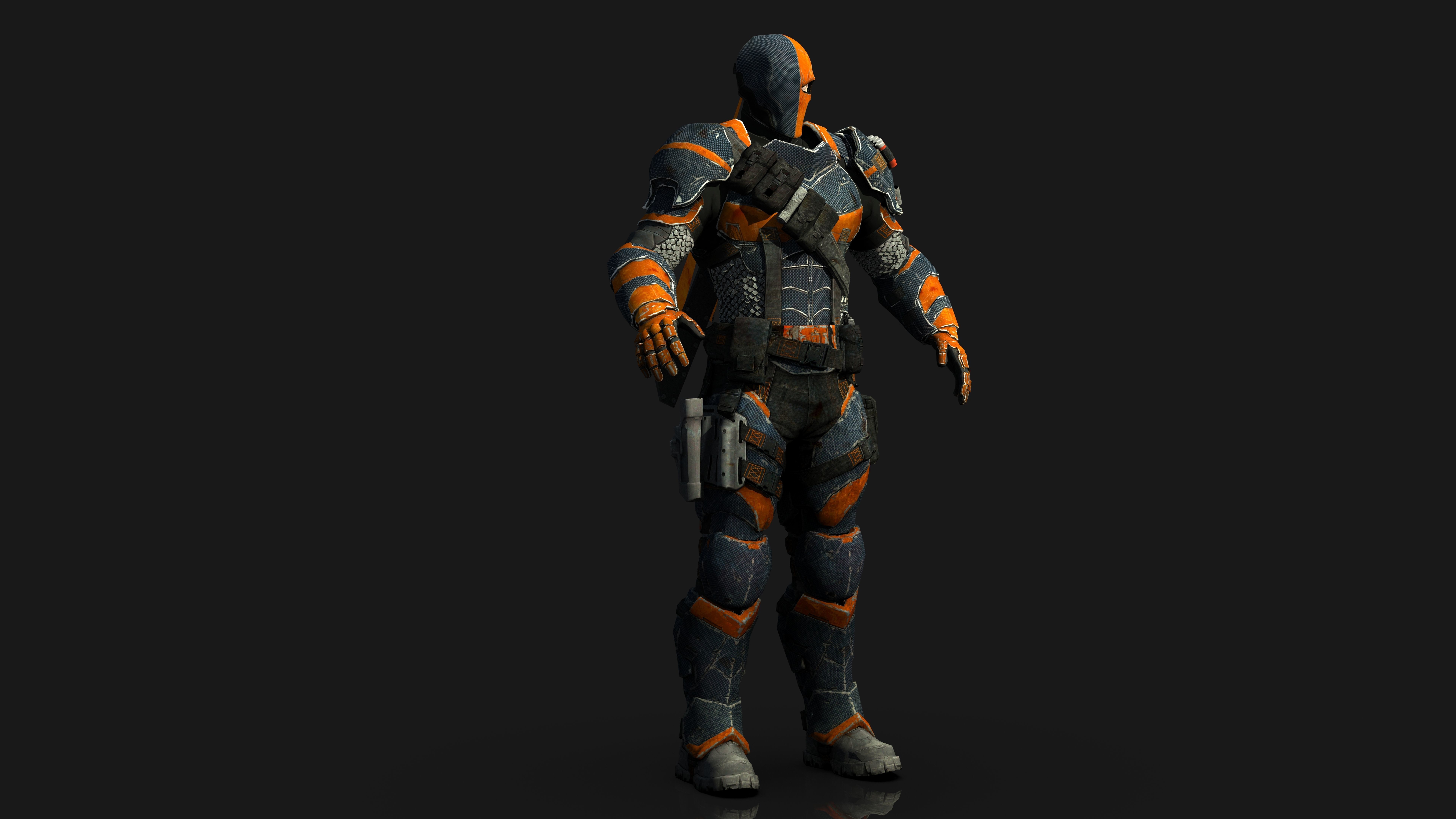 3D model Deathstroke RIGGED FOR GAMES ENGINE Unreal engine Unity VR ...